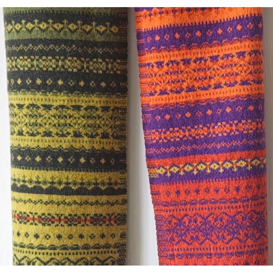 Eribe Alloa Fairisle Scarf Copperland Timeless