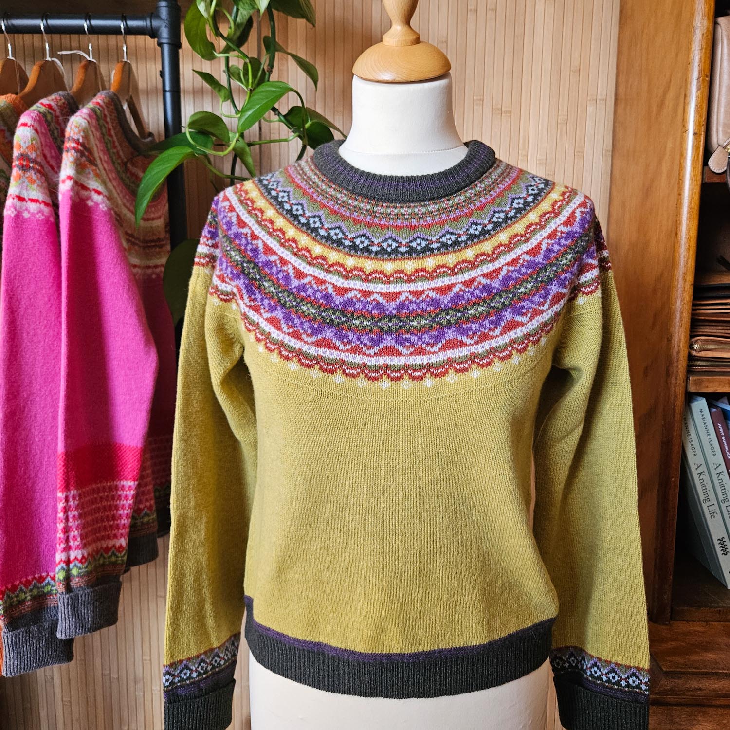 Eribé Alpine Short Sweater Copperleaf, Fair Isle Timeless
