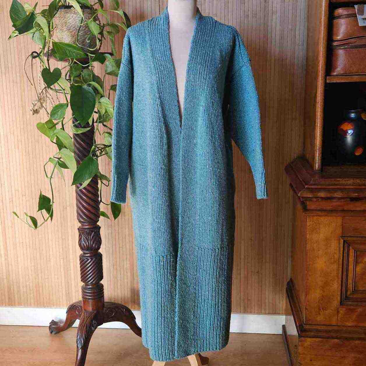 Killaloe Tweed Extra Long Coat/Cardigan - Barley Timeless