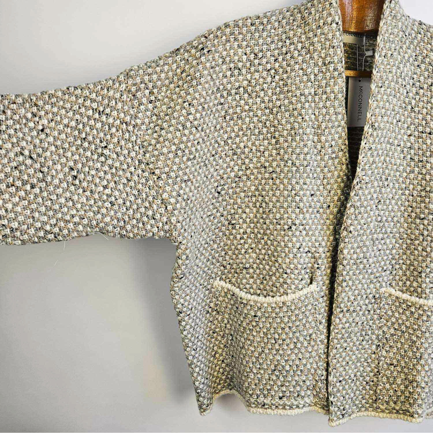 Killaloe Kimono Style Tweed Jacket - Ecru Timeless