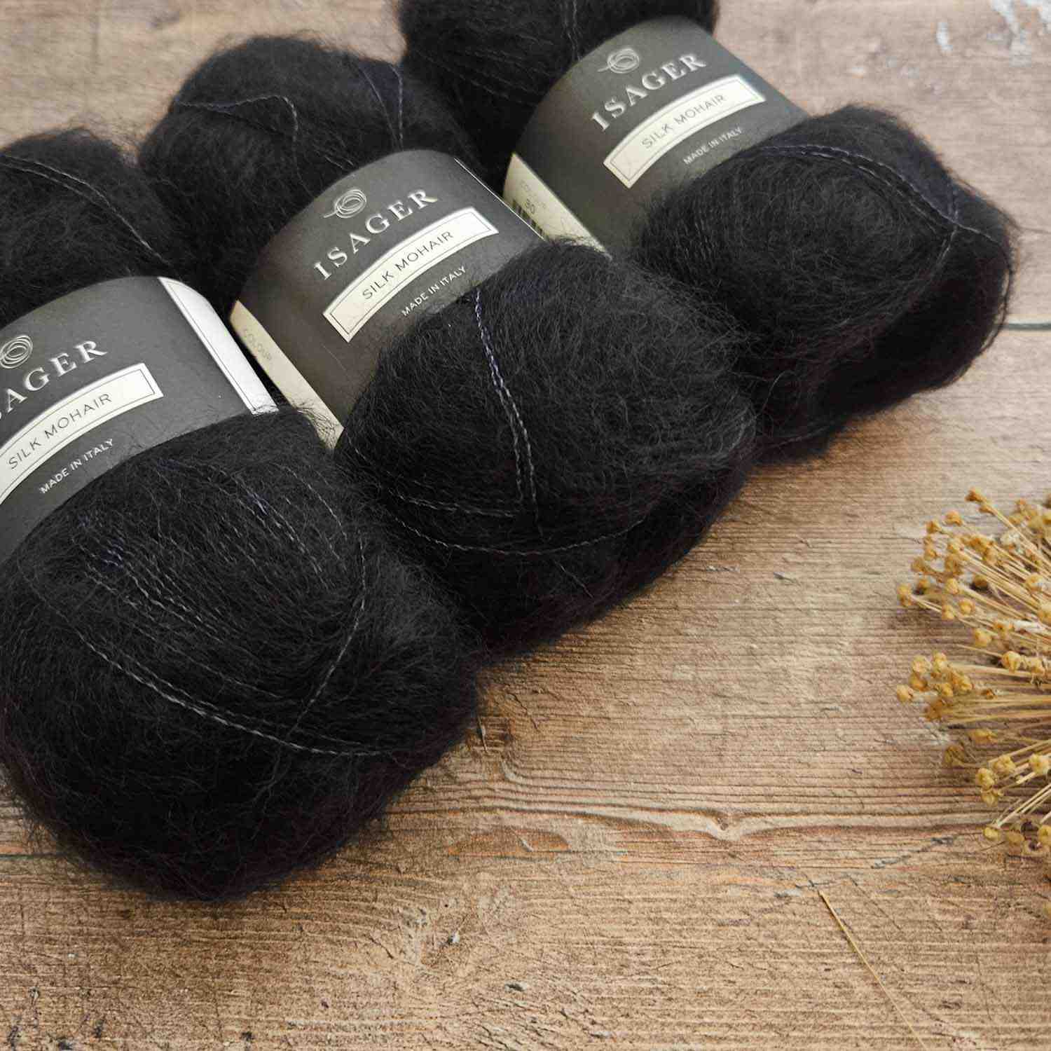 Isager Silk Mohair Yarn colour 30, UK Stockist Timeless