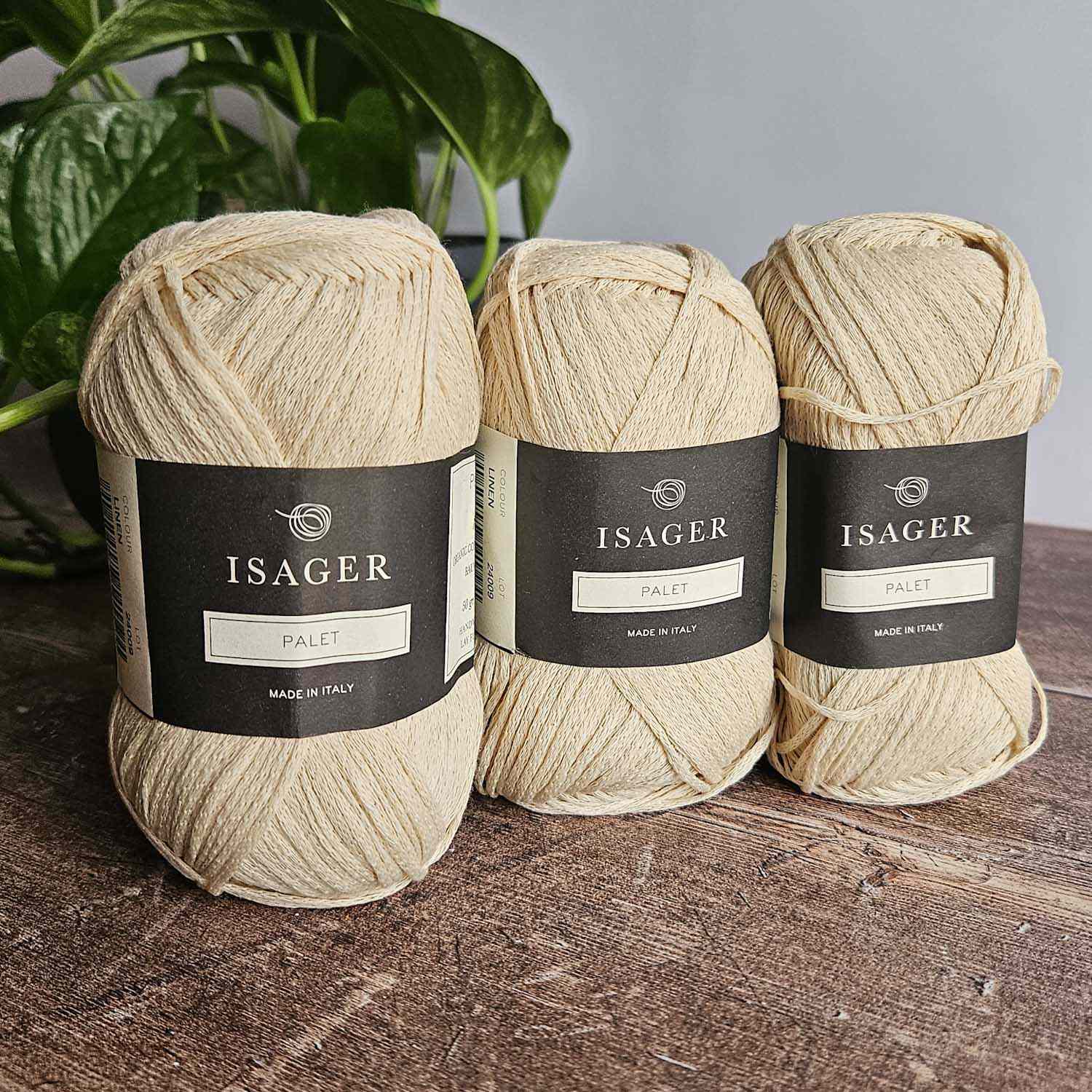 Isager Palet yarn Linen Timeless