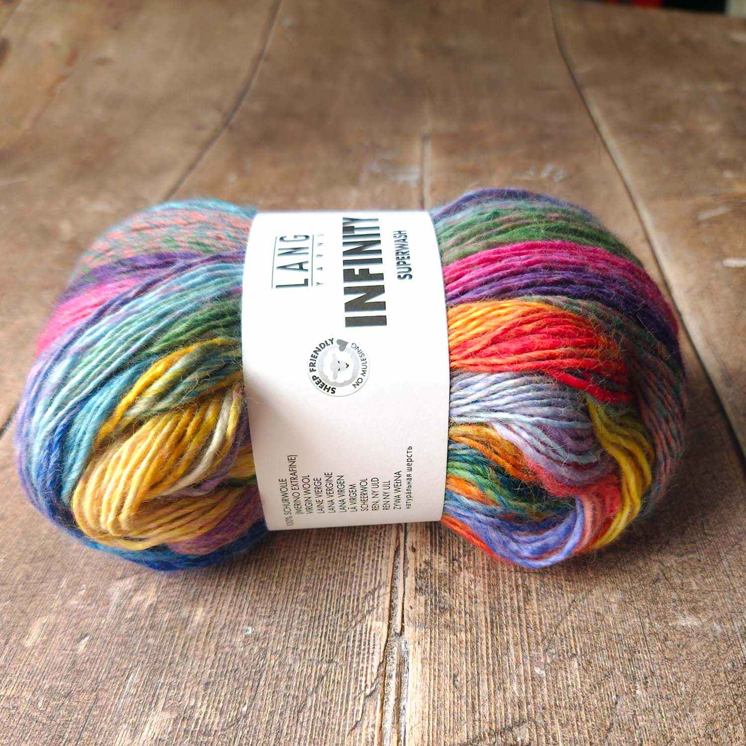 Lang Infinity Yarn for Knitting & Crochet colour 002 Timeless