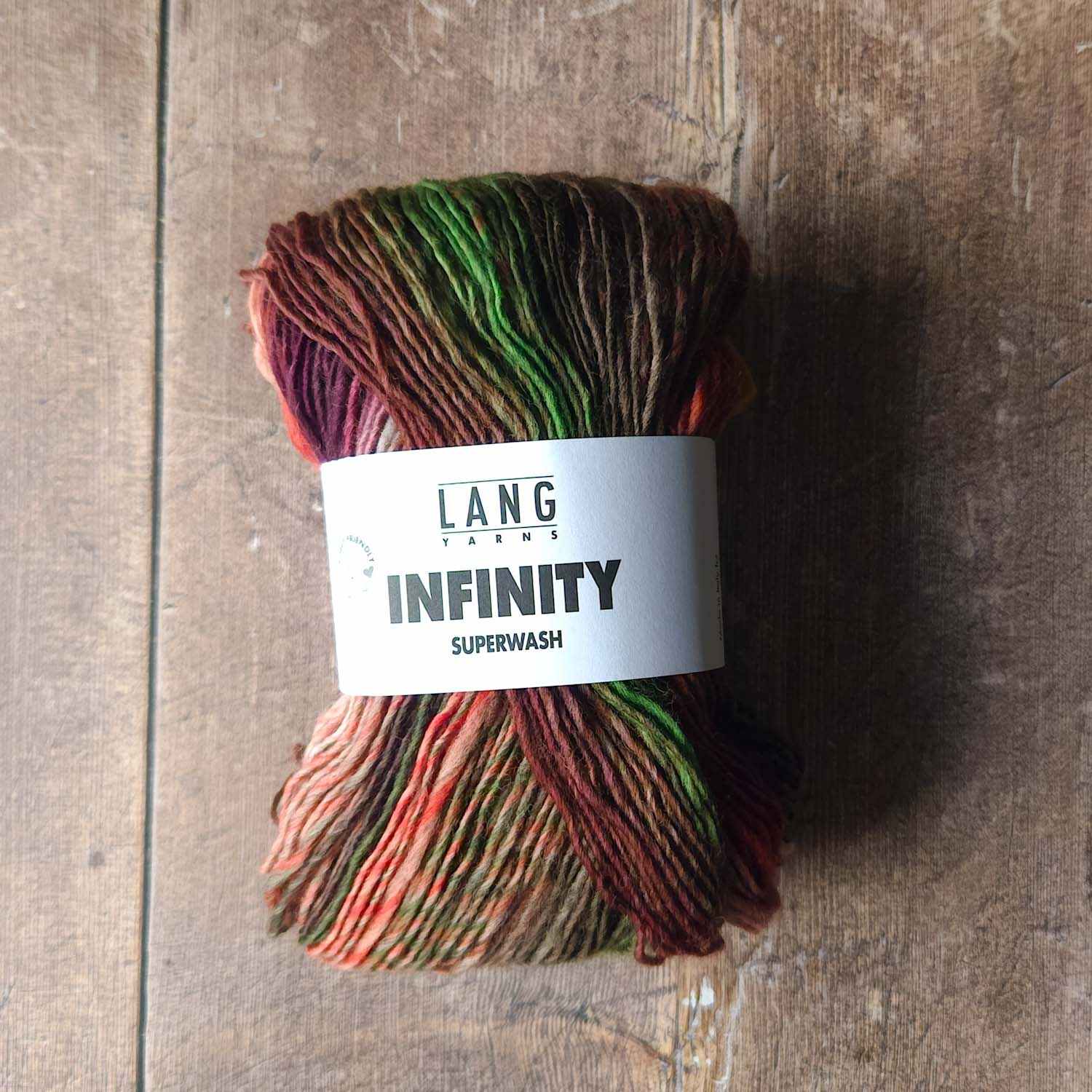 Lang Infinity Yarn for Knitting & Crochet colour 002 Timeless