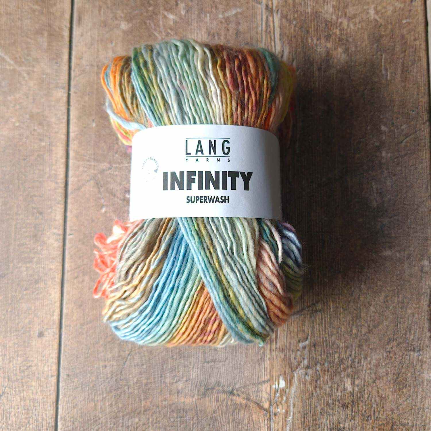 Lang Infinity Yarn for Knitting & Crochet colour 002 Timeless