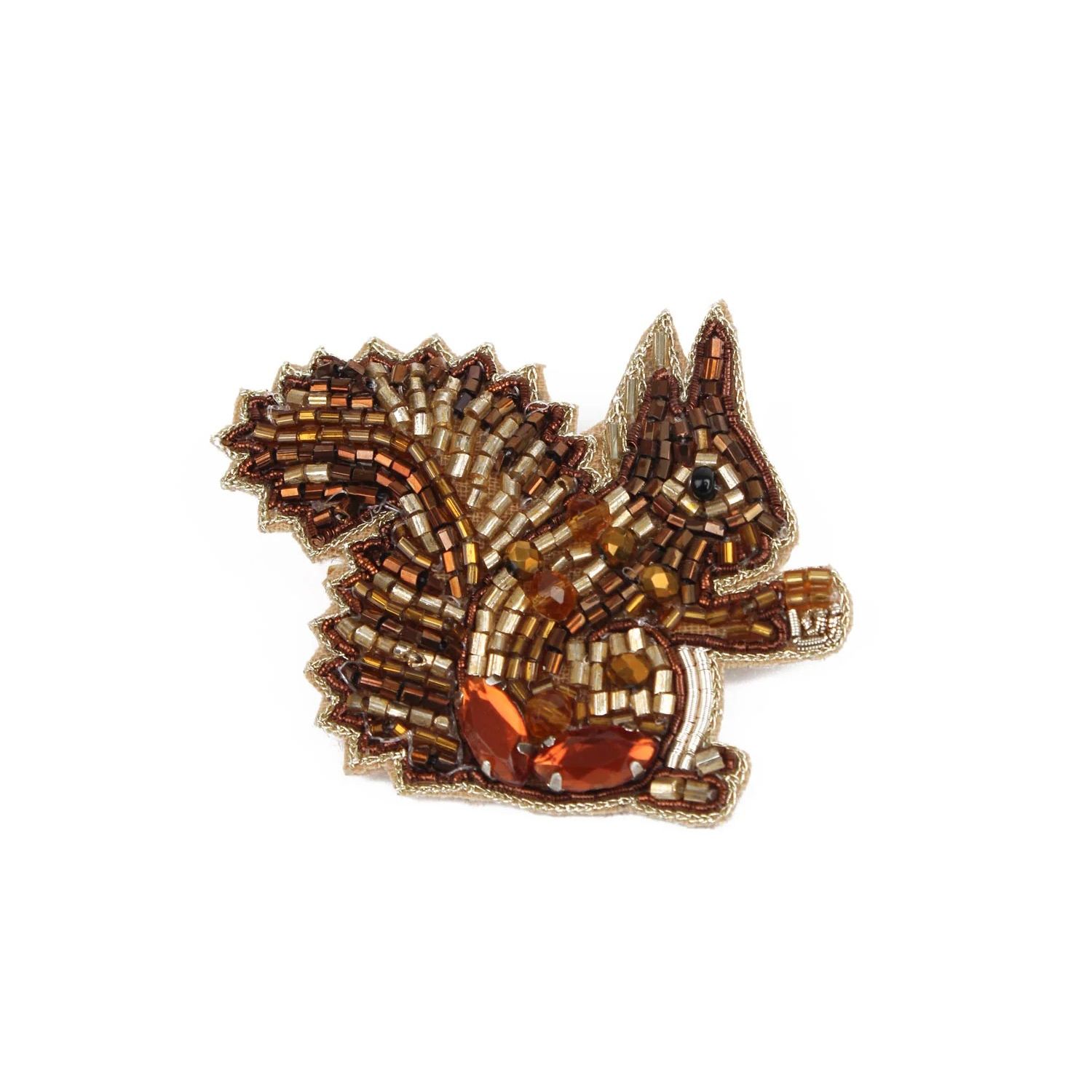 Beaded Squirrel Brooch Sparkly Christmas Gifts My Doris Timeless